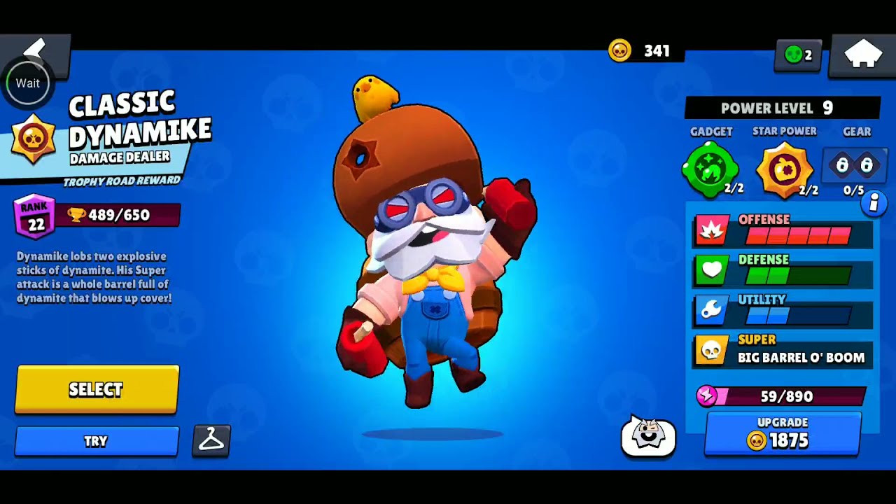 Skin Review - Classic Dynamike (Brawl Stars - Dynamike) - YouTube