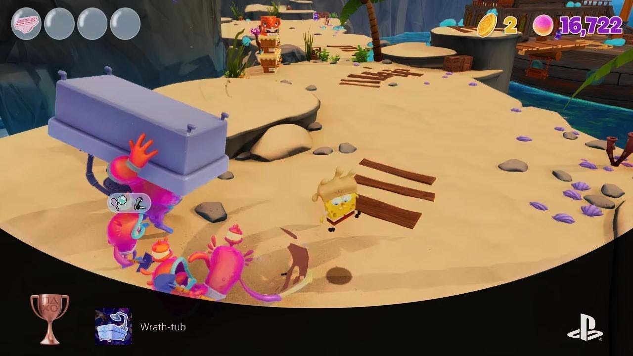 SpongeBob SquarePants: The Cosmic Shake Wrath-Tub Trophy - YouTube