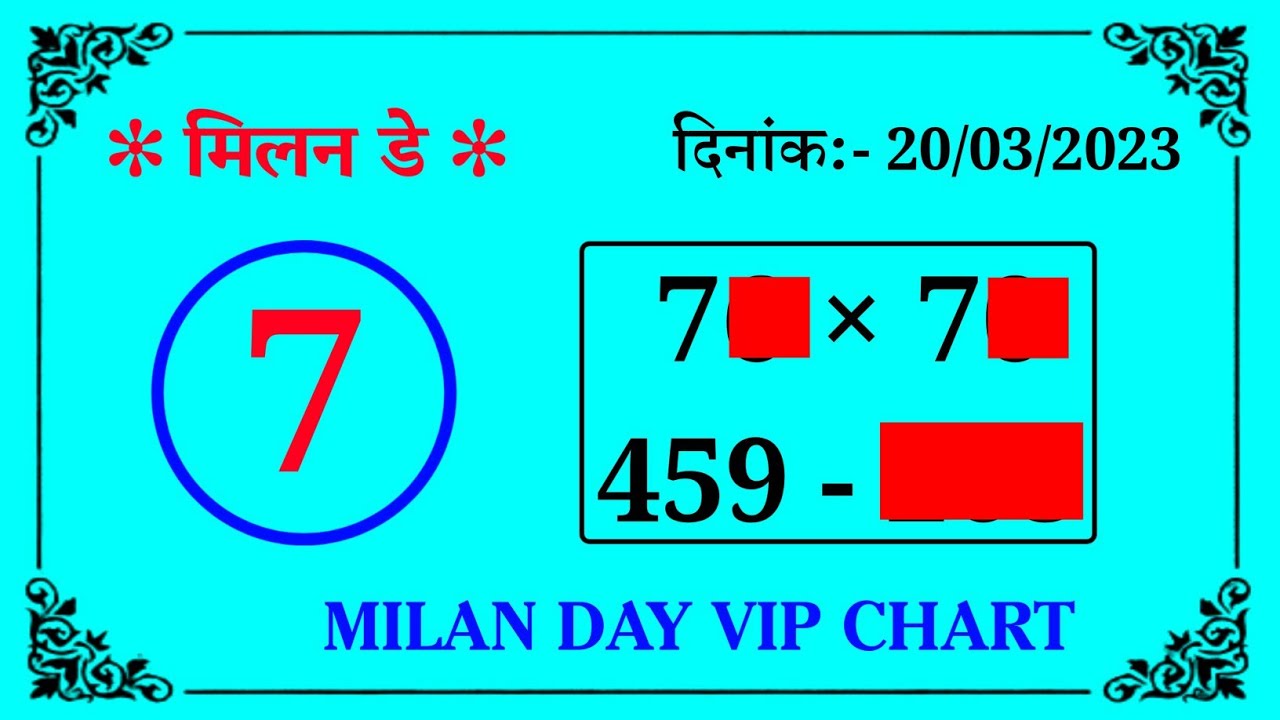 Milan Day Telugu 20-04-2023 || Single Jodi Trick Today || Milan Day ...