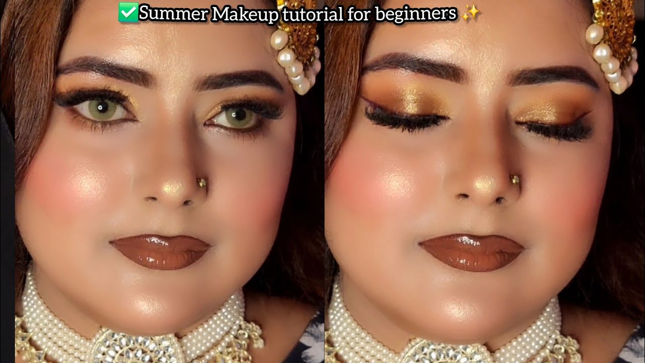 Sweat-Proof Summer party Makeup Look | Long-Lasting party Makeup kaise ...