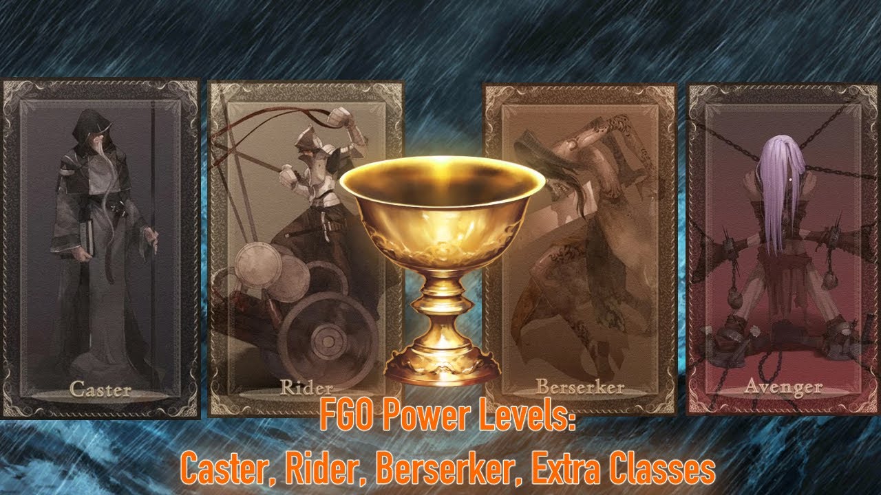 Ranking Characters Power Levels By Class: Caster, Rider, Berserker ...