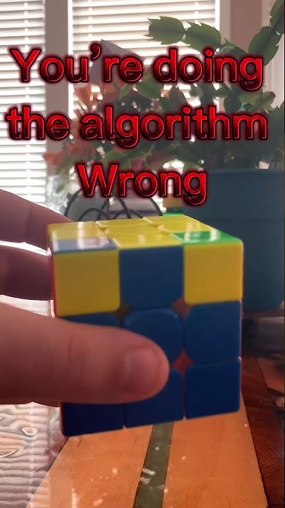 You’re doing the algorithm wrong!!@DiamondCuber9944 - YouTube