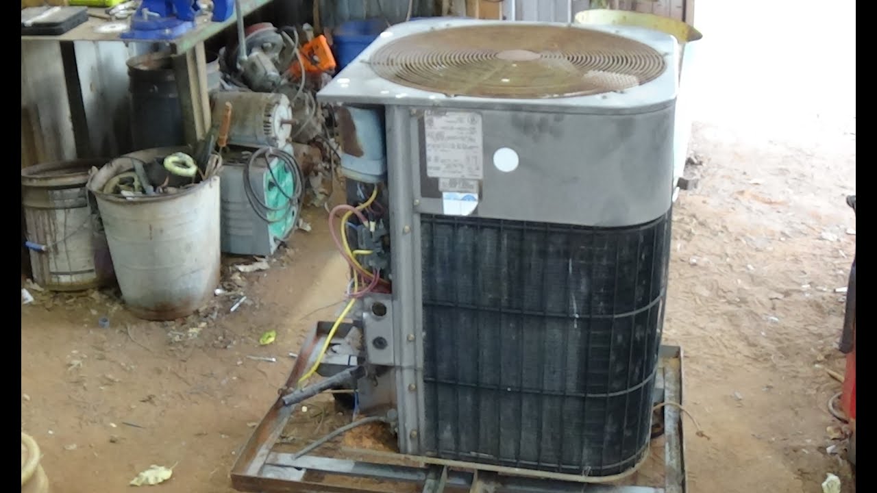 Scrapping out a Condenser Unit for Clean Copper and Aluminum - YouTube