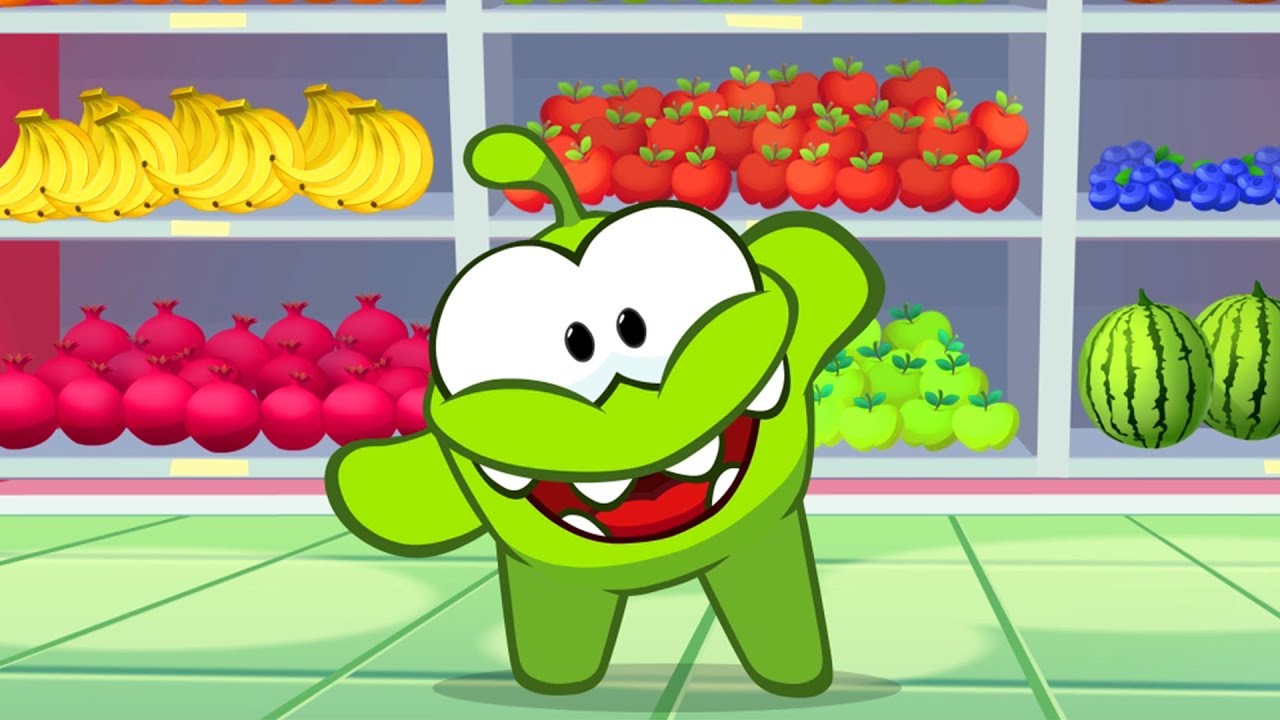 Learn English with Om Nom - Fruit finger family song - YouTube