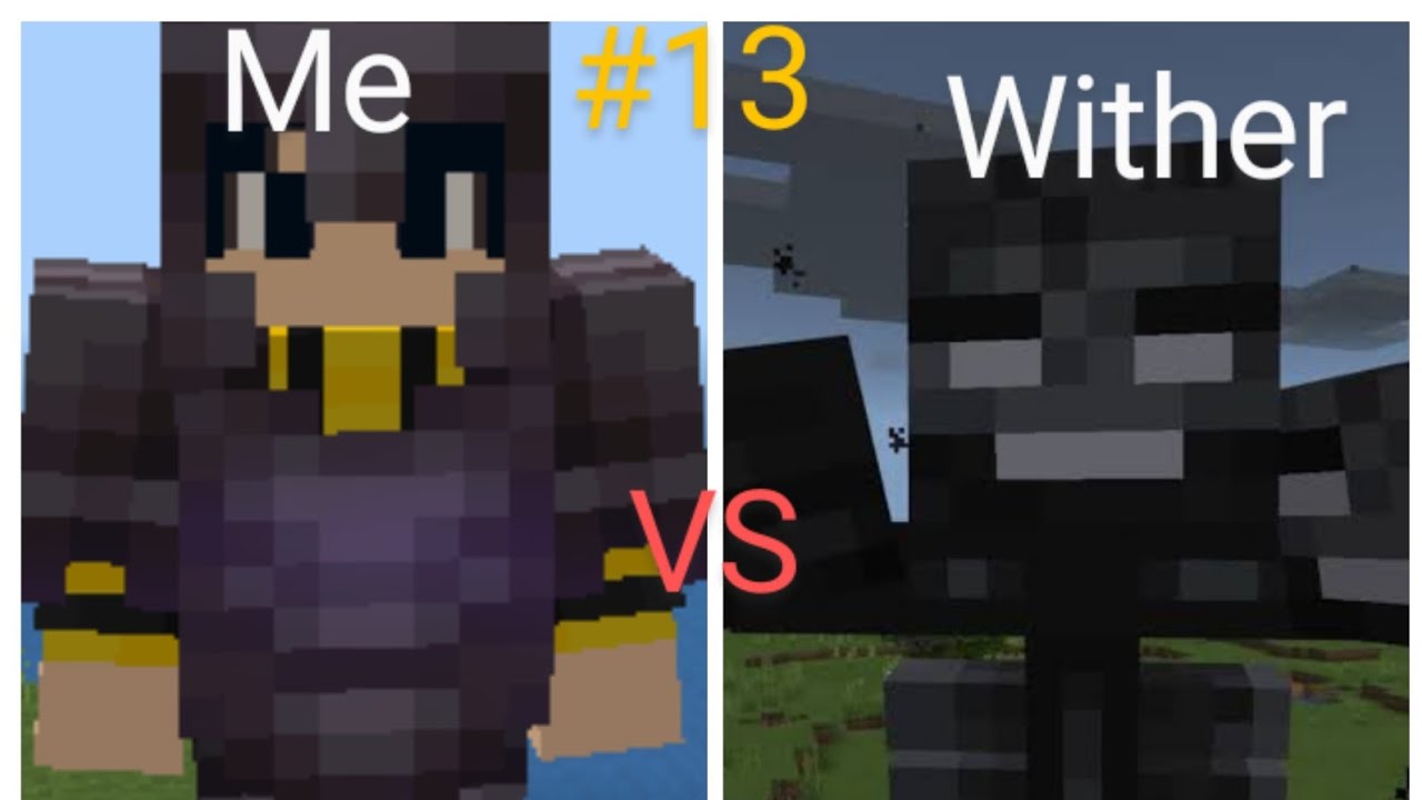 #13 Super epic fight with Wither in Minecraft - YouTube