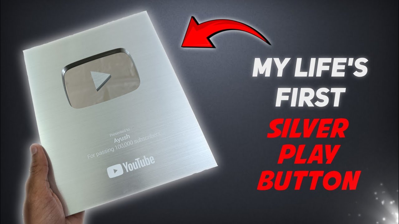 UNBOXING MY LIFE'S FIRST SILVER PLAY BUTTON 🤩 ️ #youtubecreatorawards # ...