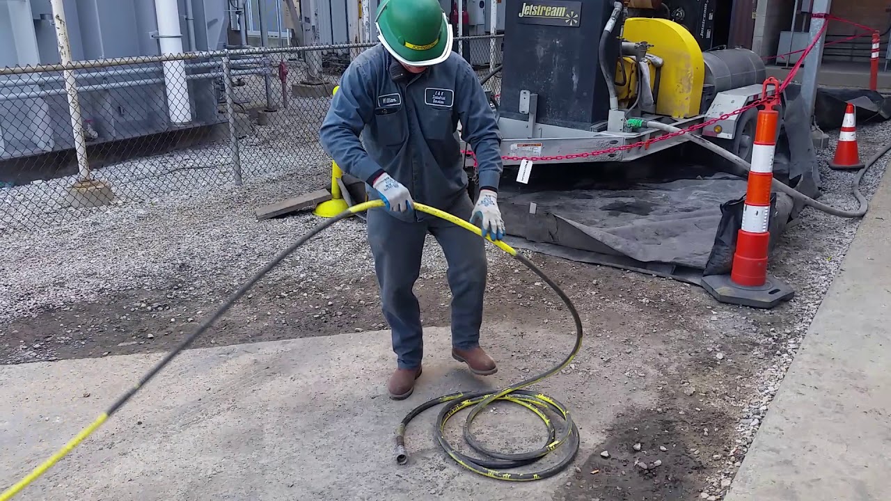 Proper way walk down hose and roll - YouTube