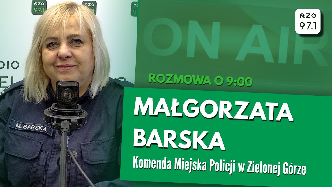 Małgorzata Barska, Komenda Miejska Policji w Zielonej Górze - YouTube