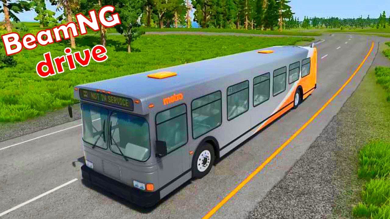 A long bus ride in BeamNG drive | HTCars - YouTube