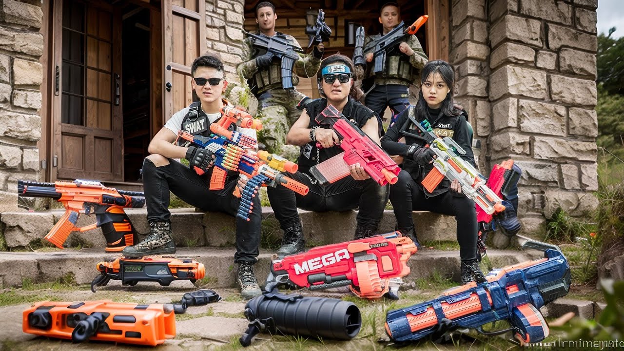 3T Nerf War : SEAL X Infiltrates Enemy Base to Recover Nerf Guns - YouTube