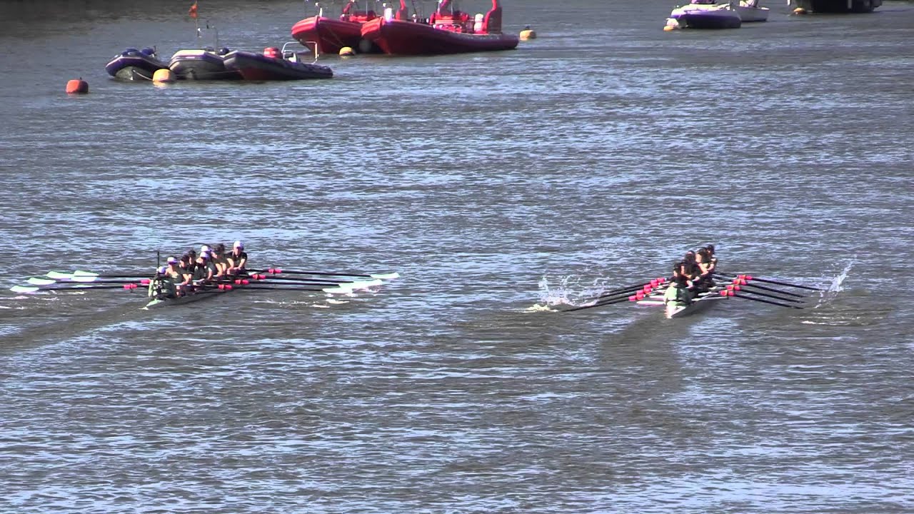 Boat Race 2016 - Practise Starts - YouTube