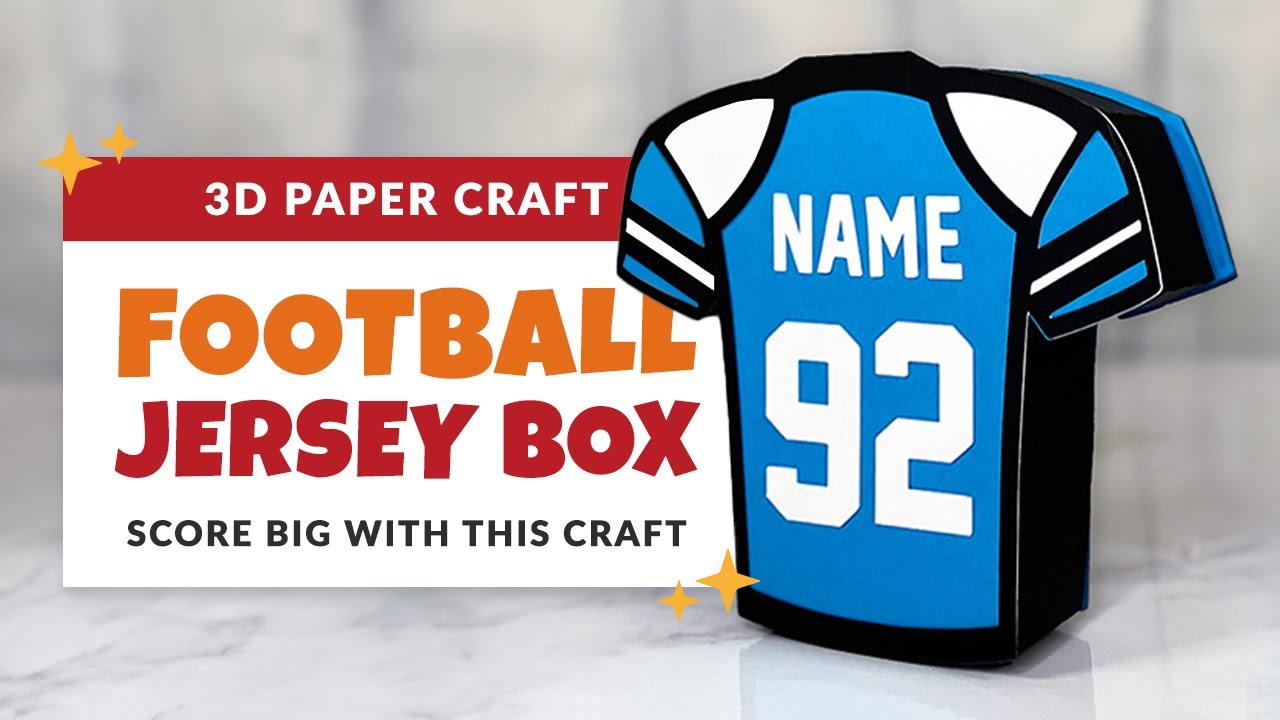 Make a 3D Football Jersey Favor Box | DIY Sports Favor Party Idea ...