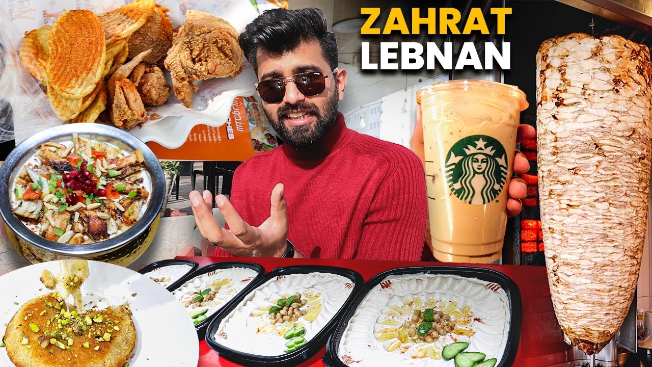 Best Chicken Shawarma in Abu Dhabi 2023 | Zharat Lebnan | Cheese Kunafa ...