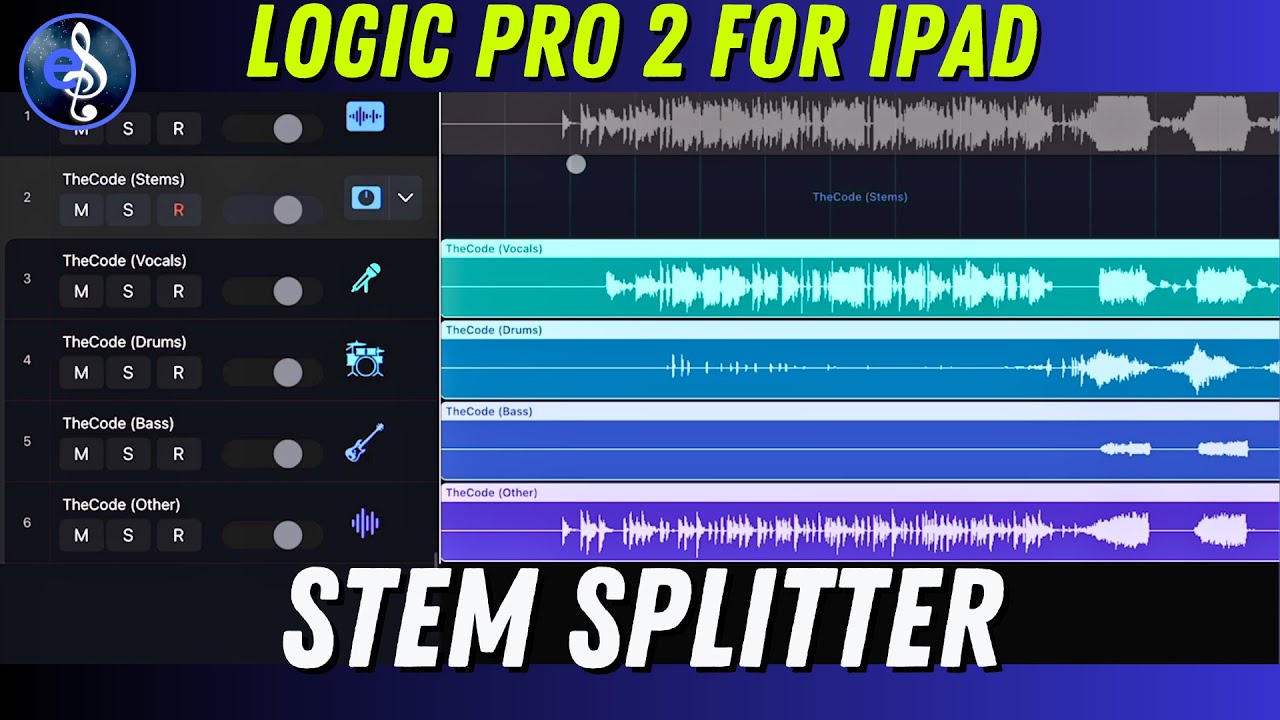 How to Split Stems in Logic Pro 2 on iPad | EUAN SMITH MUSIC - YouTube