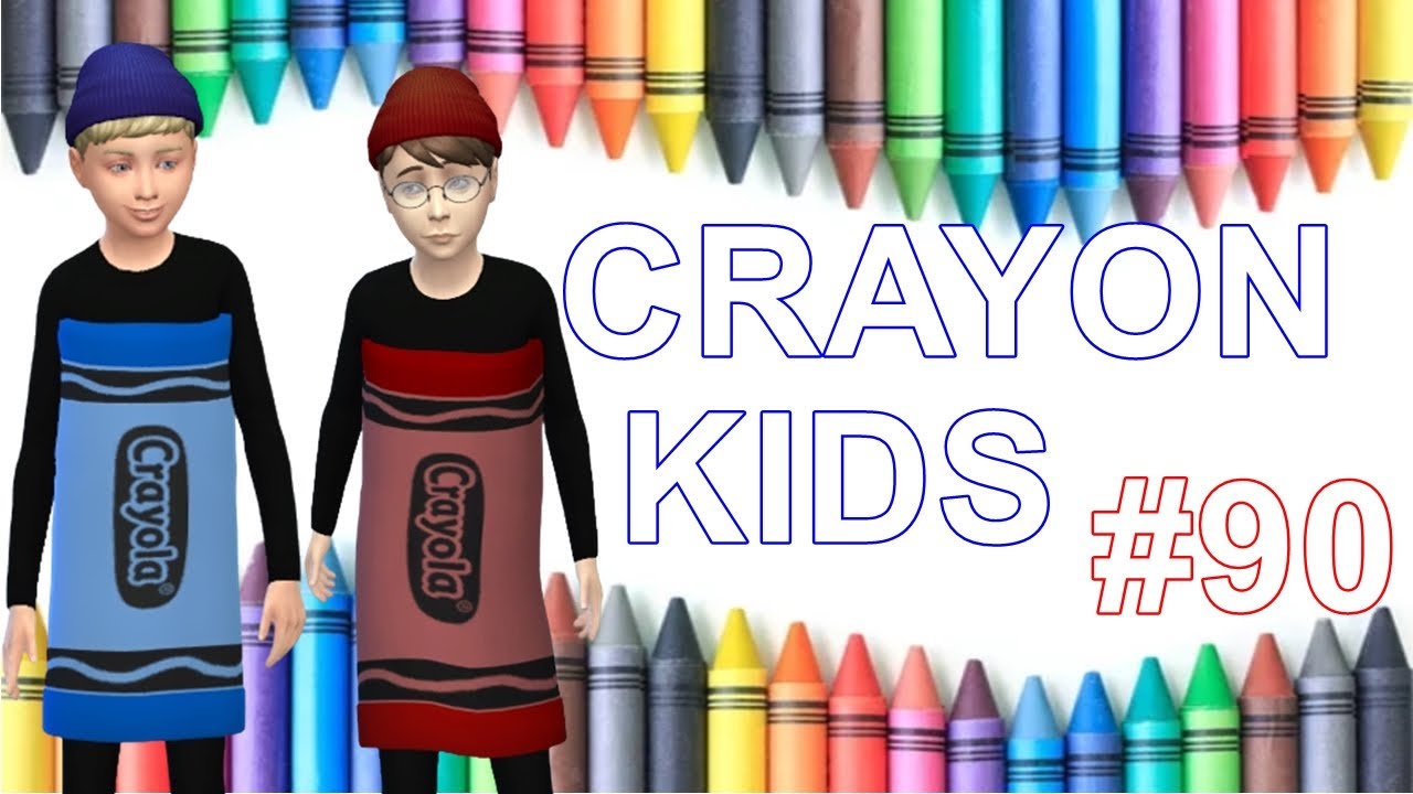 Crayon Kids - The Sims 4 - TS4 (CAS) #90 - YouTube