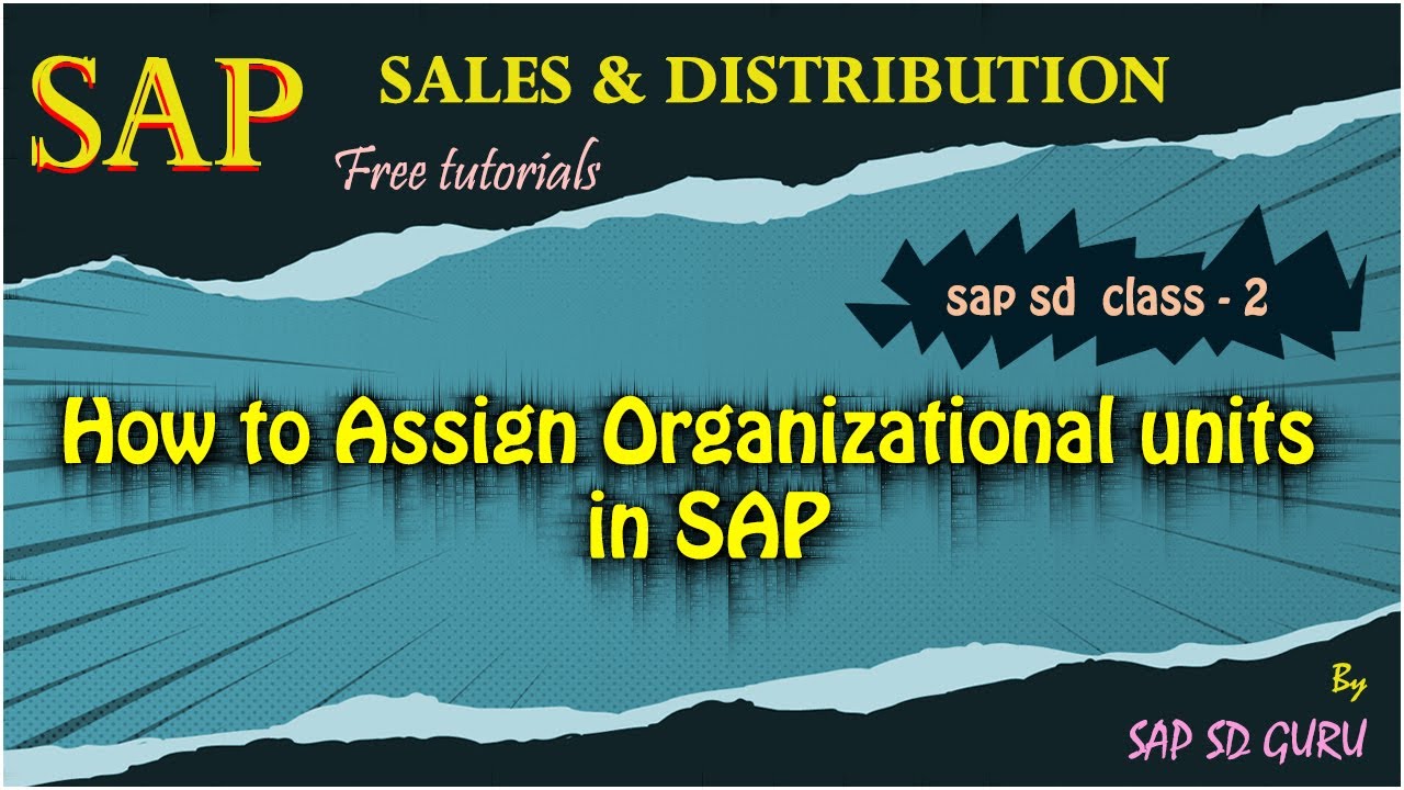 How to assign Organizational units in SAP - YouTube