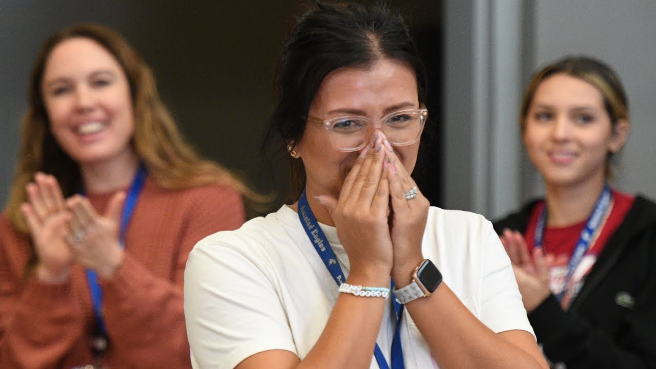 Alexis Arias' $25K Milken Educator Award Celebration in Indio - YouTube