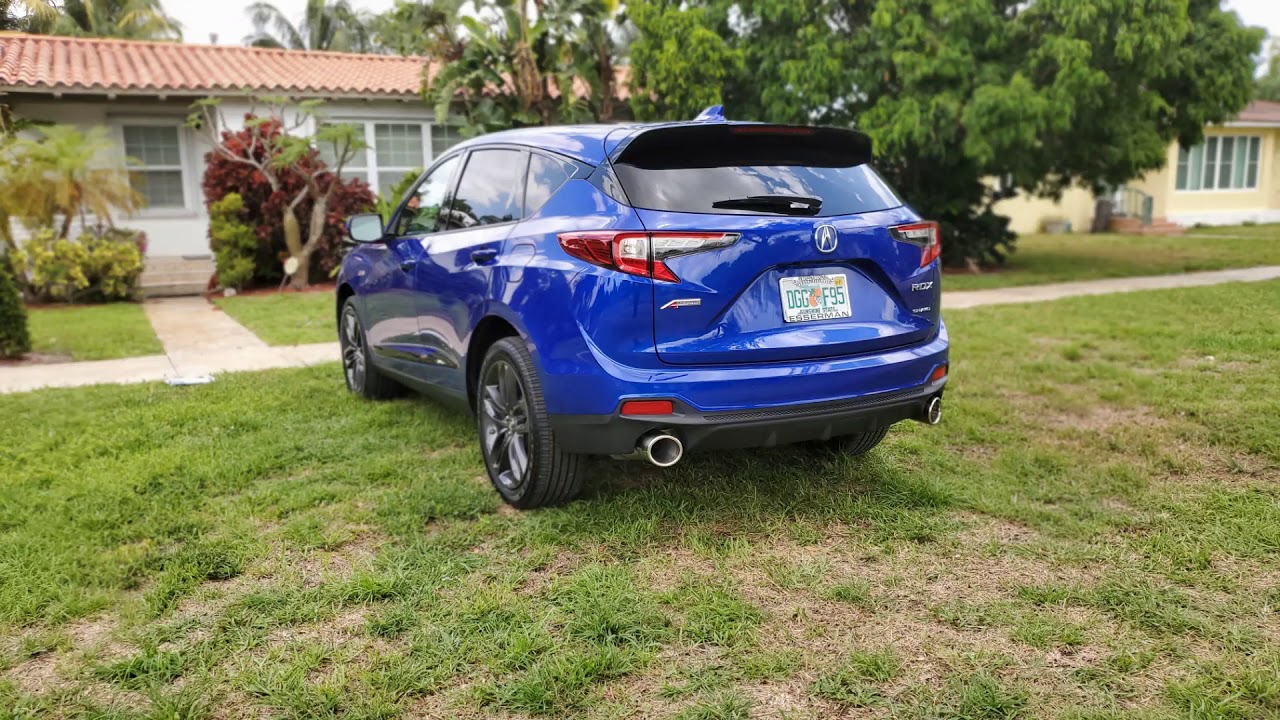 Acura RDX 2020 A-Spec blue over black - YouTube