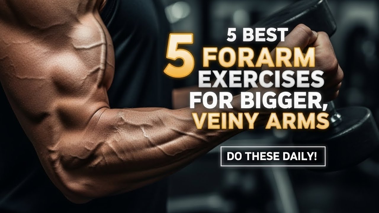 5 Best Forearm Exercises for Bigger, Veiny Arms Do These Daily! - YouTube