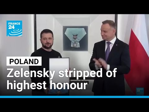 Poland strips Zelensky of top state honour over WWII dispute • FRANCE 24 English