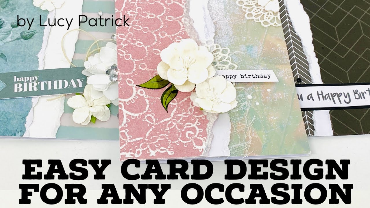 EASY CARD DESIGN for any occasion and person! MAKE PROFESSIONAL LOOKING ...