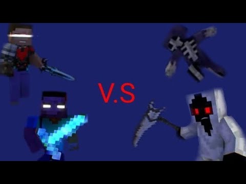 entity 303 and dreadlord v.s Herobrine - Minecraft fight animation ...