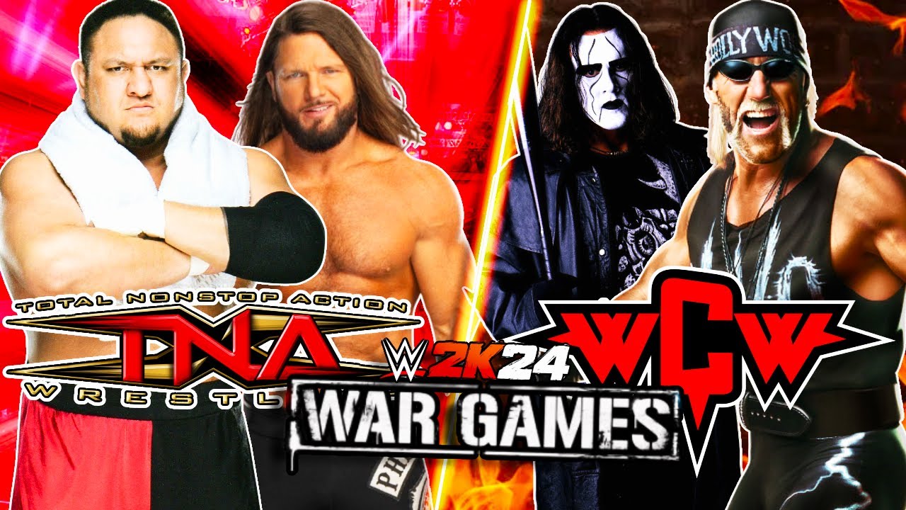 I Put 4 TNA Wrestlers Against 4 WCW Wrestlers in War Games! - YouTube