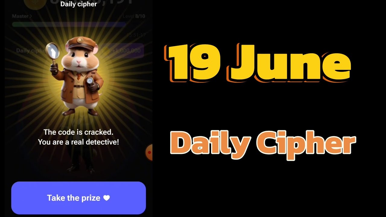 Hamster Kombat Daily Cipher today|| 19 June 2024 - YouTube