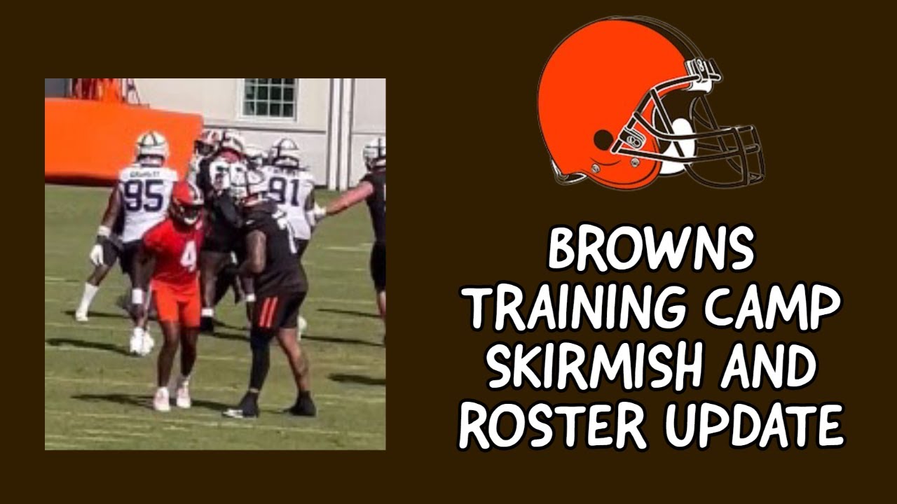 Things Get Chippy at Browns' Training Camp - YouTube