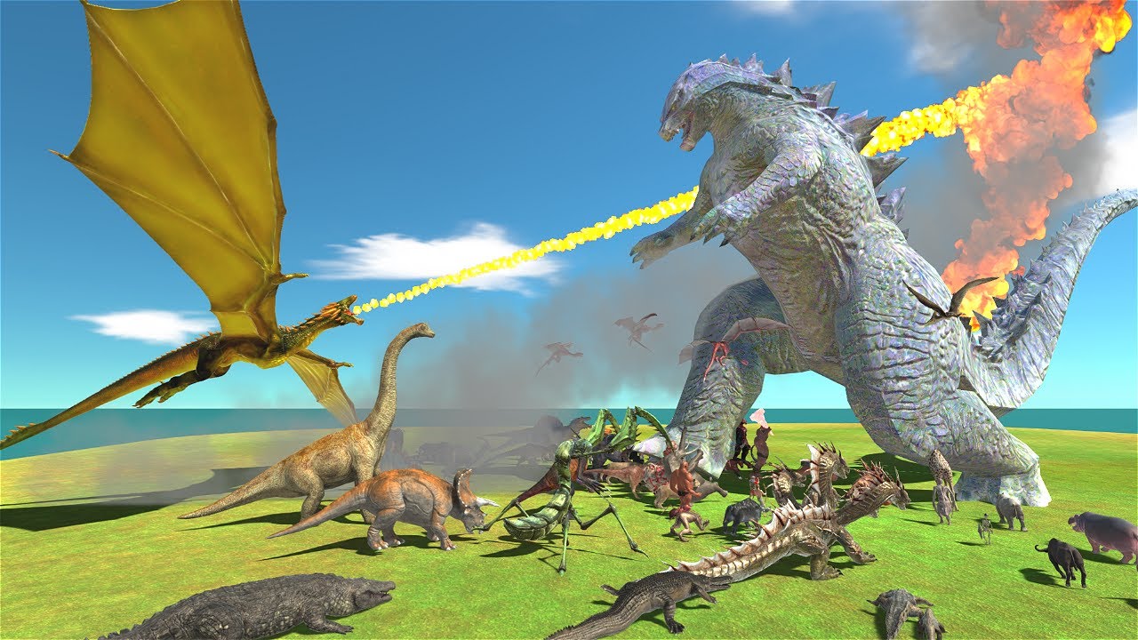 Albino Godzilla vs Every ARBS Creature - YouTube