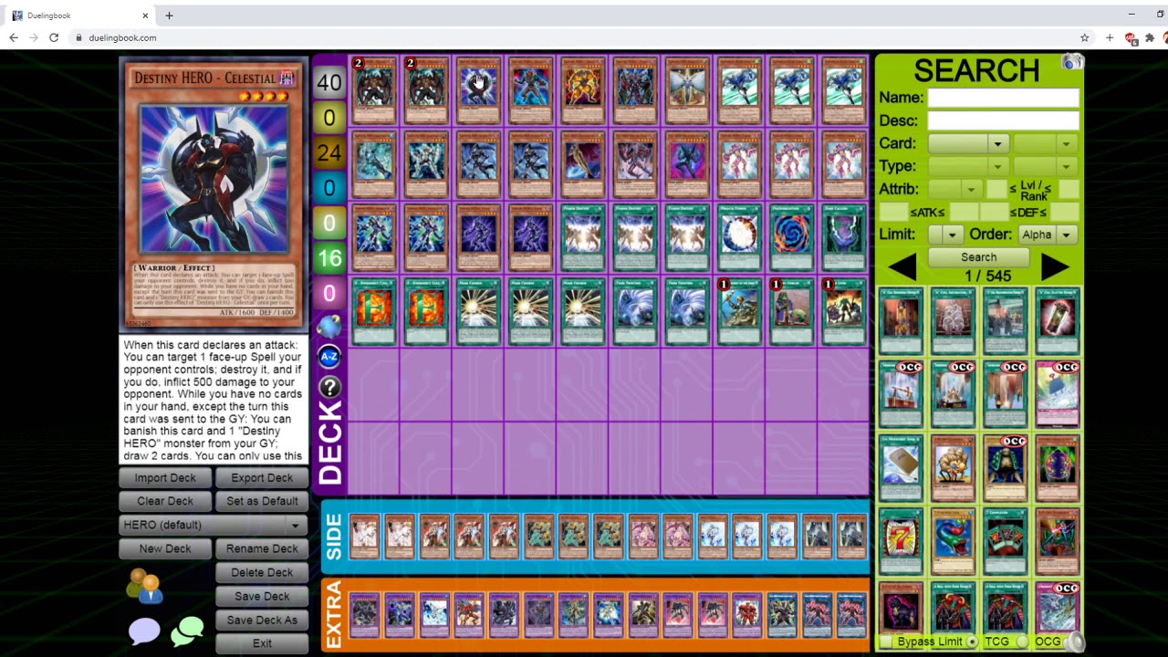 HERO 2020 Deck List - YouTube