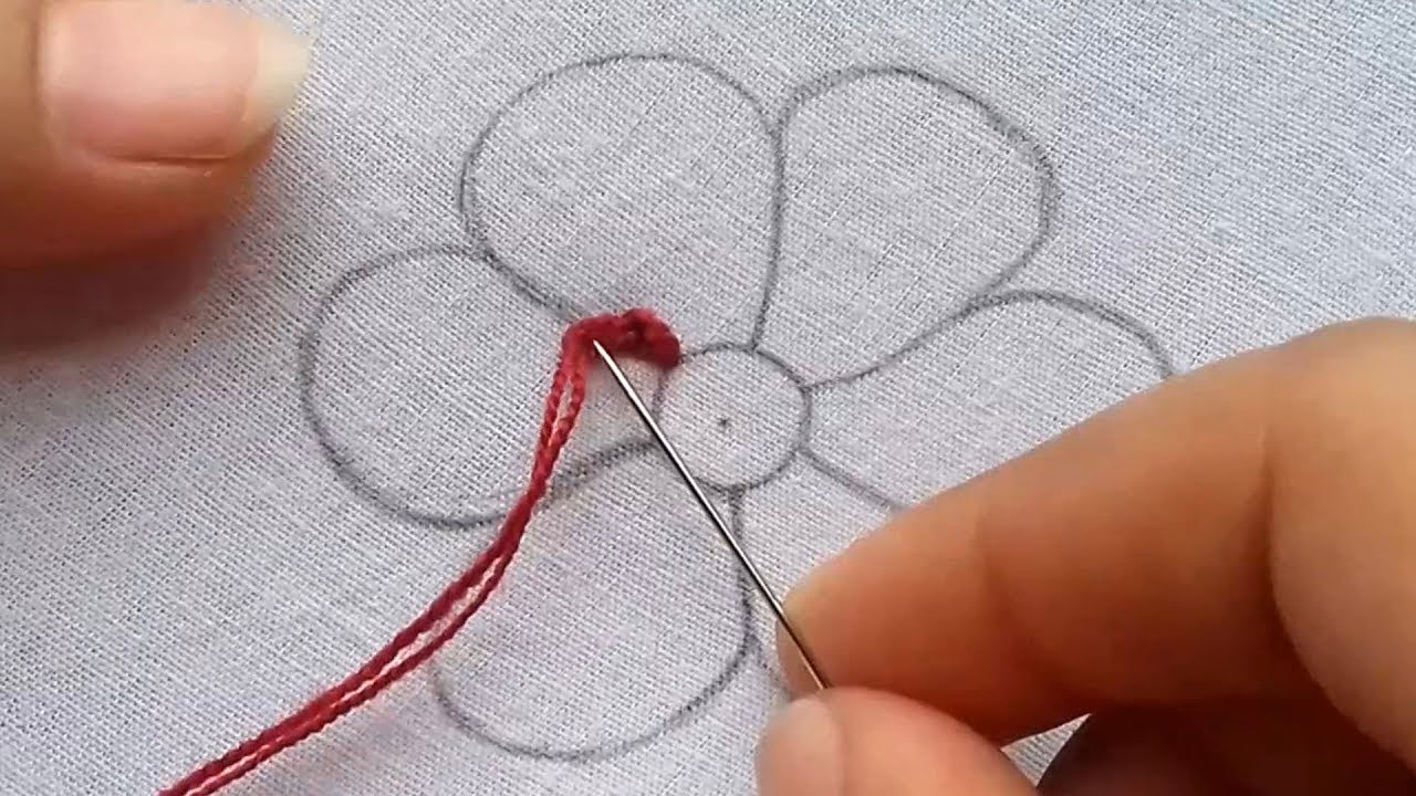 Hand Embroidery Flowers Design/Sewing Hacks-DIY Easy Flower Making/hand ...