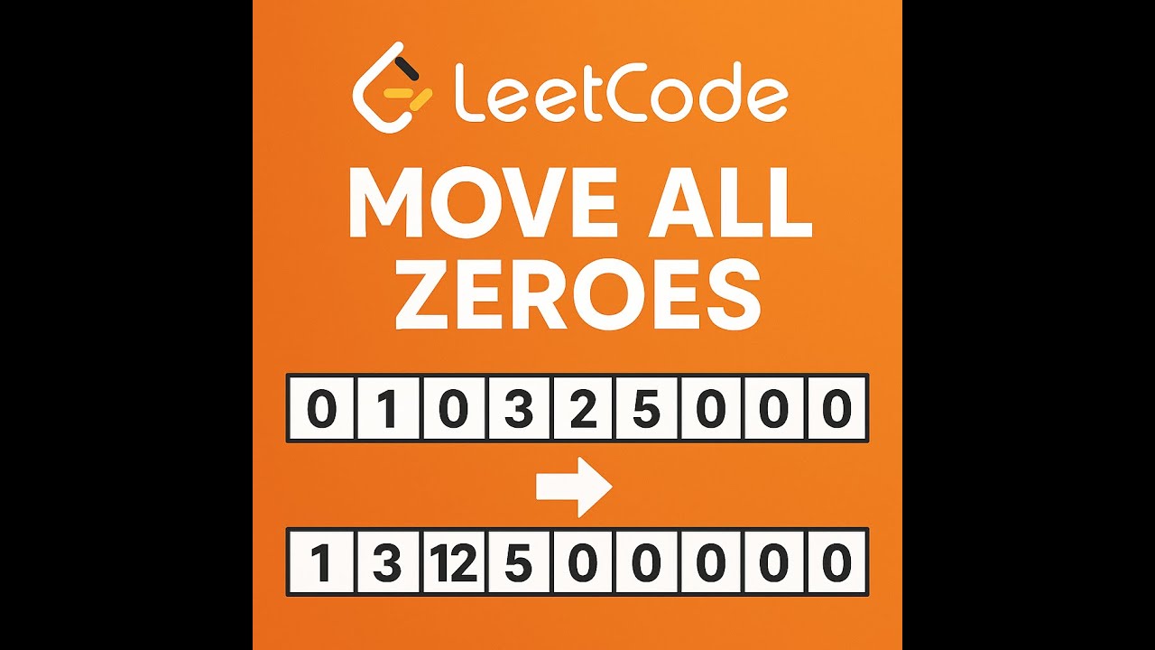 283. Move all zeros || Leetcode - YouTube