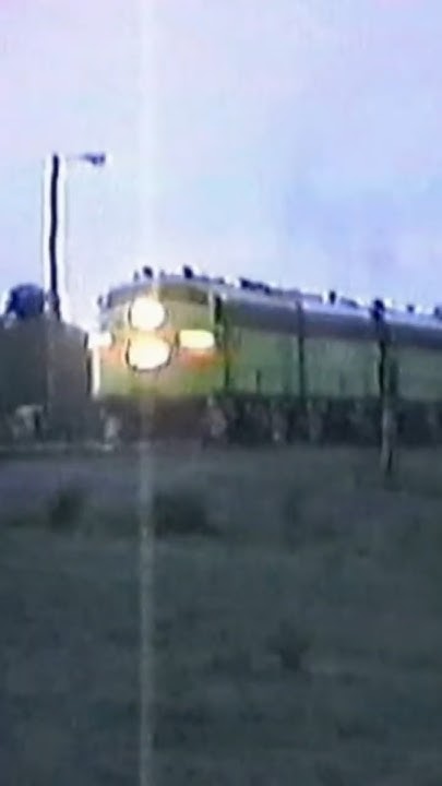 C&NW F7 EMD passenger train locomotive in 1989 #train #railway - YouTube