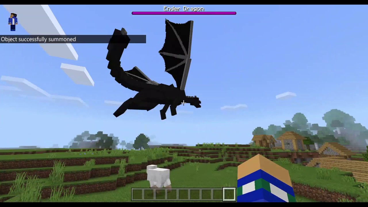 How to summon Minecraft ender dragon. - YouTube