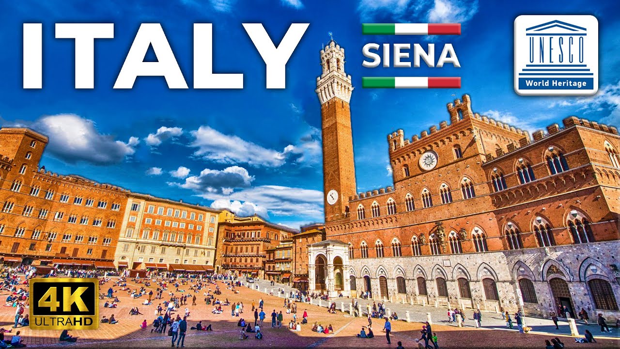 SIENA, ITALY 4K 🇮🇹 The Medieval Gem in Tuscany (Unesco World Heritage ...