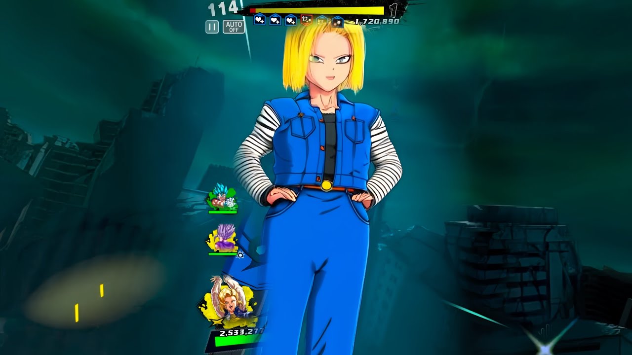 NEW ANDROID 18 LANDSCAPE GAMEPLAY 🔥!! [Dragon Ball Legends] - YouTube