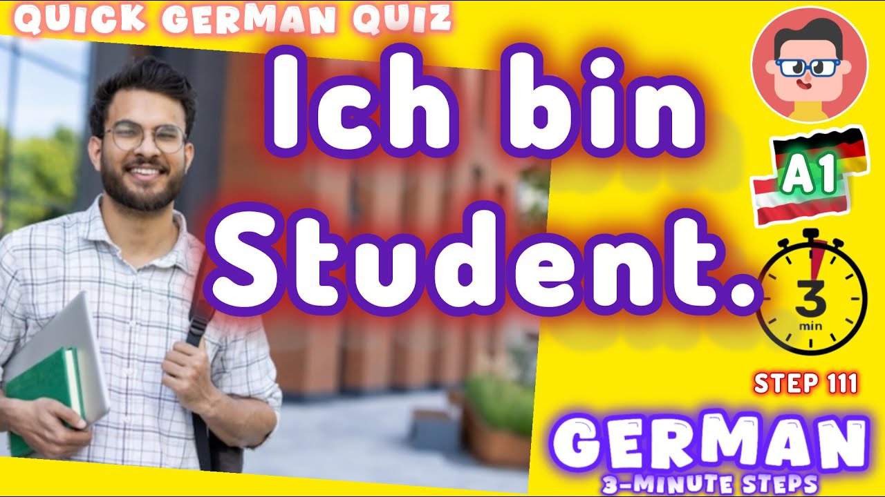 🔴 STEP 111 | German quick exercises for A1 beginners & casual learners ...
