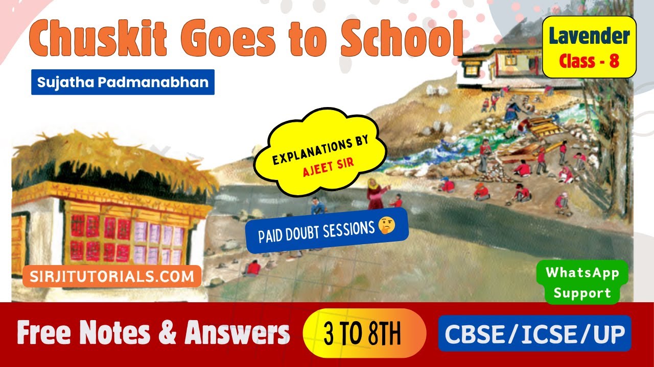 Chuskit Goes to School by Sujatha Padmanabhan - Hindi Explanation ...
