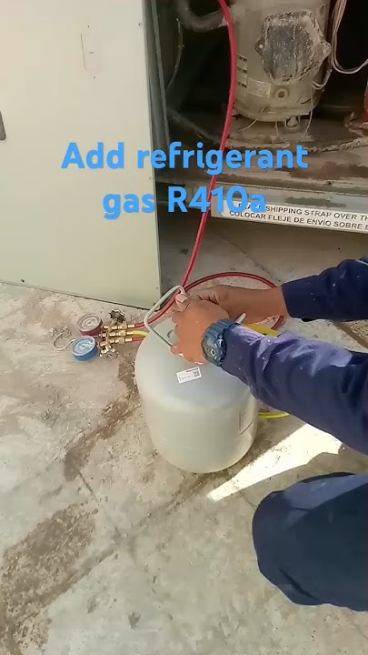 HOW ADD REFRIGERANT GAS R410a. - YouTube