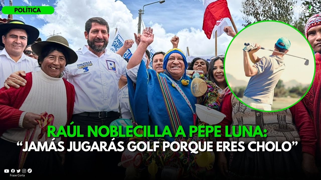 Raúl Noblecilla a Pepe Luna: "Jamás jugarás golf porque eres cholo ...