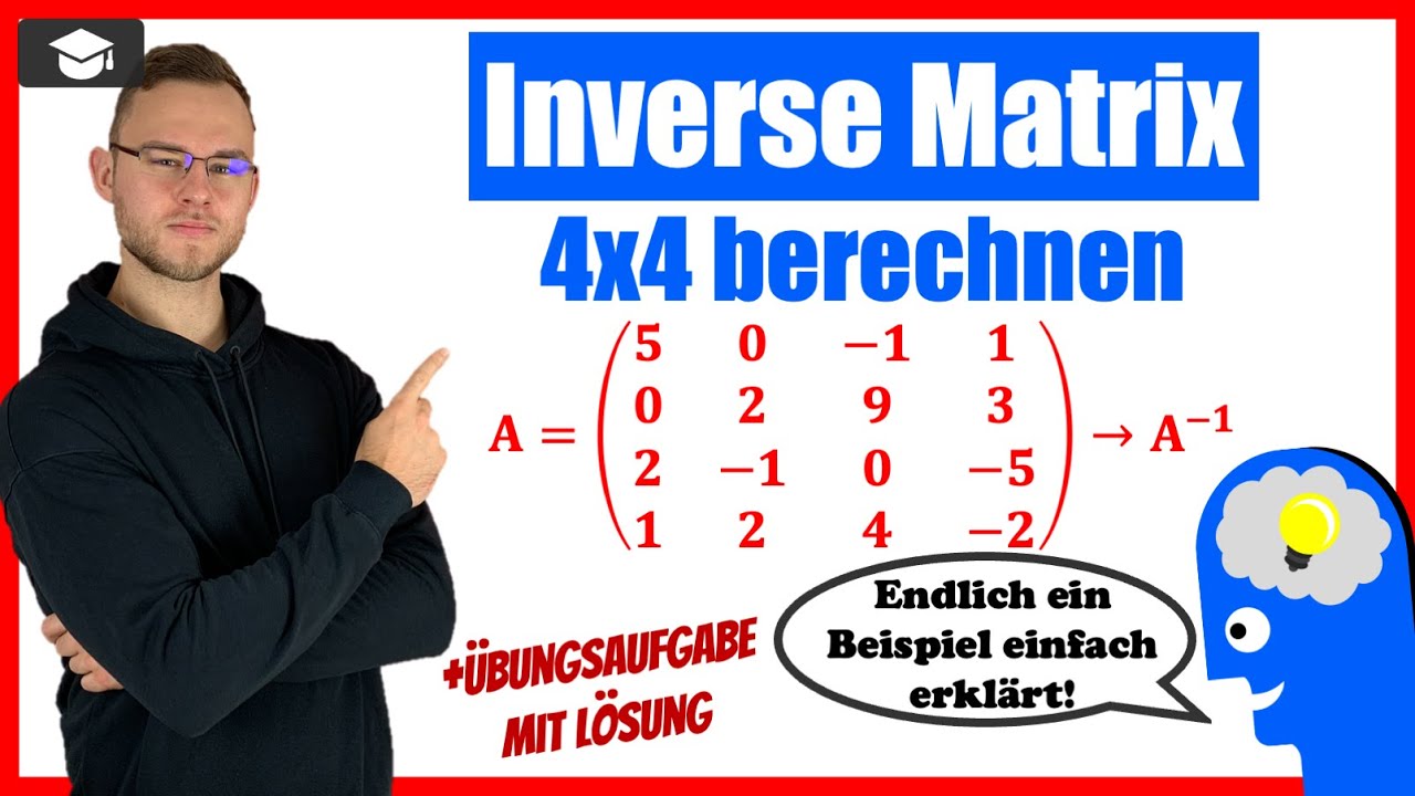 Inverse Matrix berechnen 4x4 - Inverse 4x4 Matrizen - YouTube
