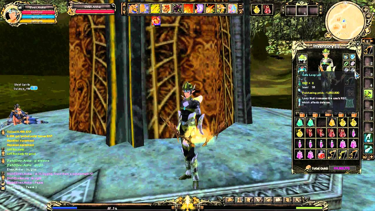 Shaiya 46 archer gear/stats - YouTube