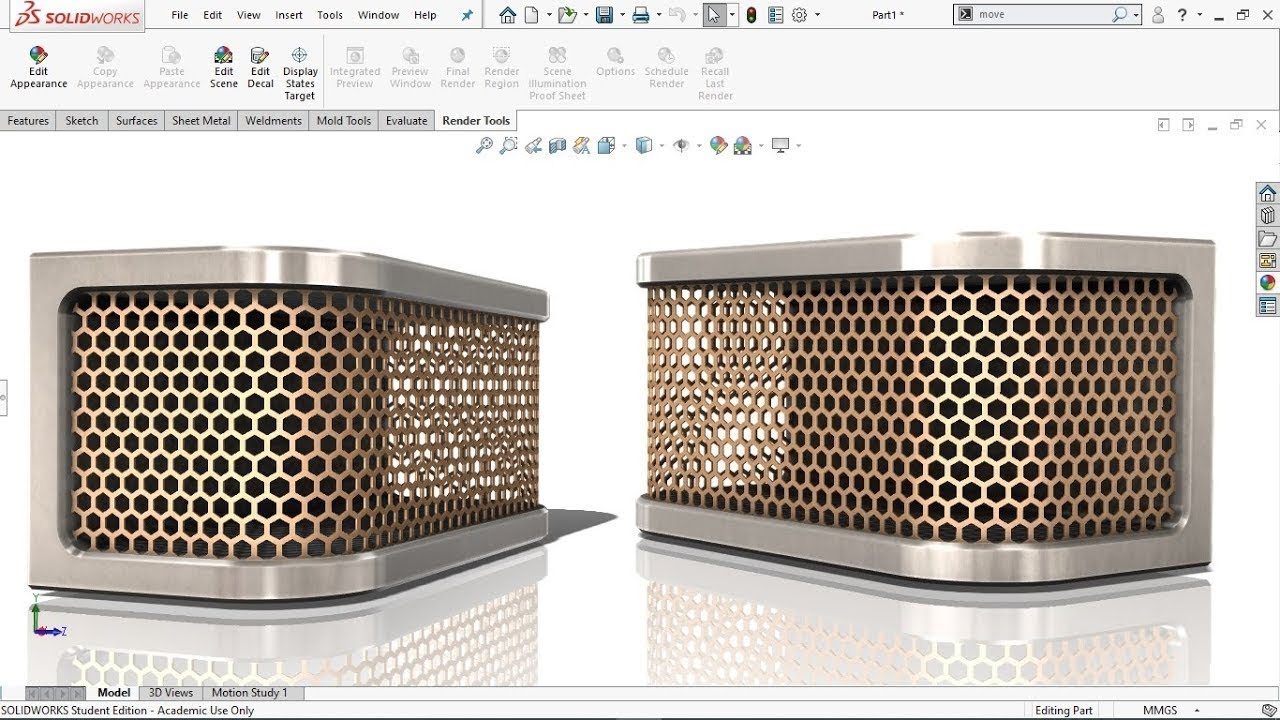 Mesh Grill Design in SolidWorks | Modeling in SolidWorks | CAD359 - YouTube