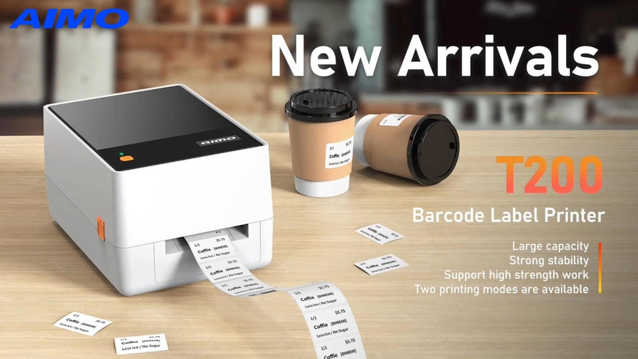 Introduction | New Arrivals 🔥 AIMO T200 Barcode Label Printer - YouTube