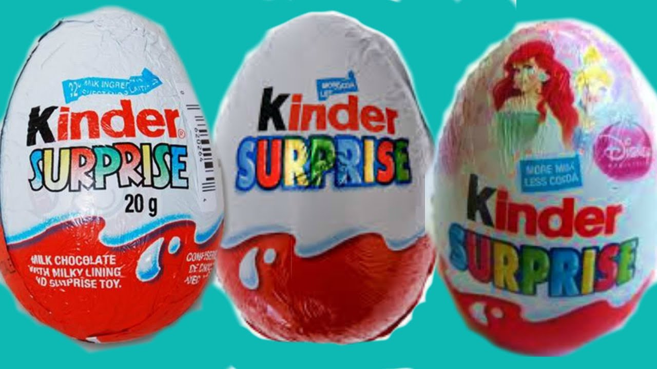 Surprise eggs Kinder unboxing with surprise toys Unboxing/opening - YouTube