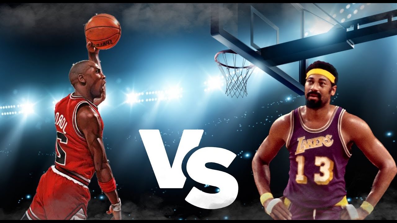 Michael Jordan vs Wilt Chamberlain Philadelphia 76ers Chicago Bulls ...