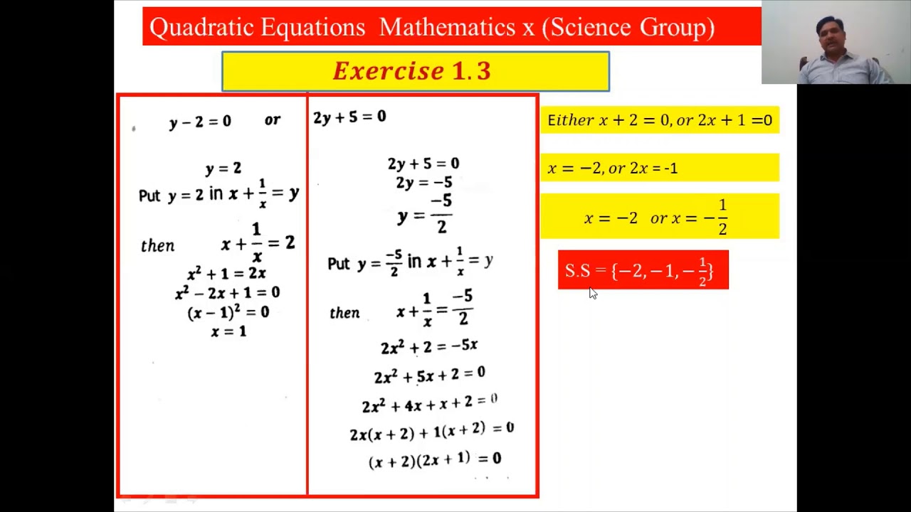 Lecture 7||Equations Reducible to Quadratic Form|| Type-iii-v ...