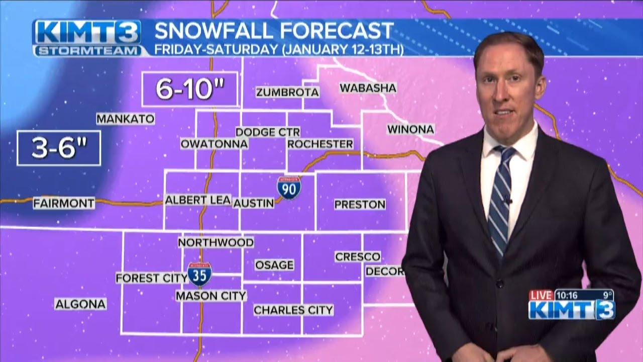 WINTER STORM: Here's the latest on Friday's snowstorm - YouTube