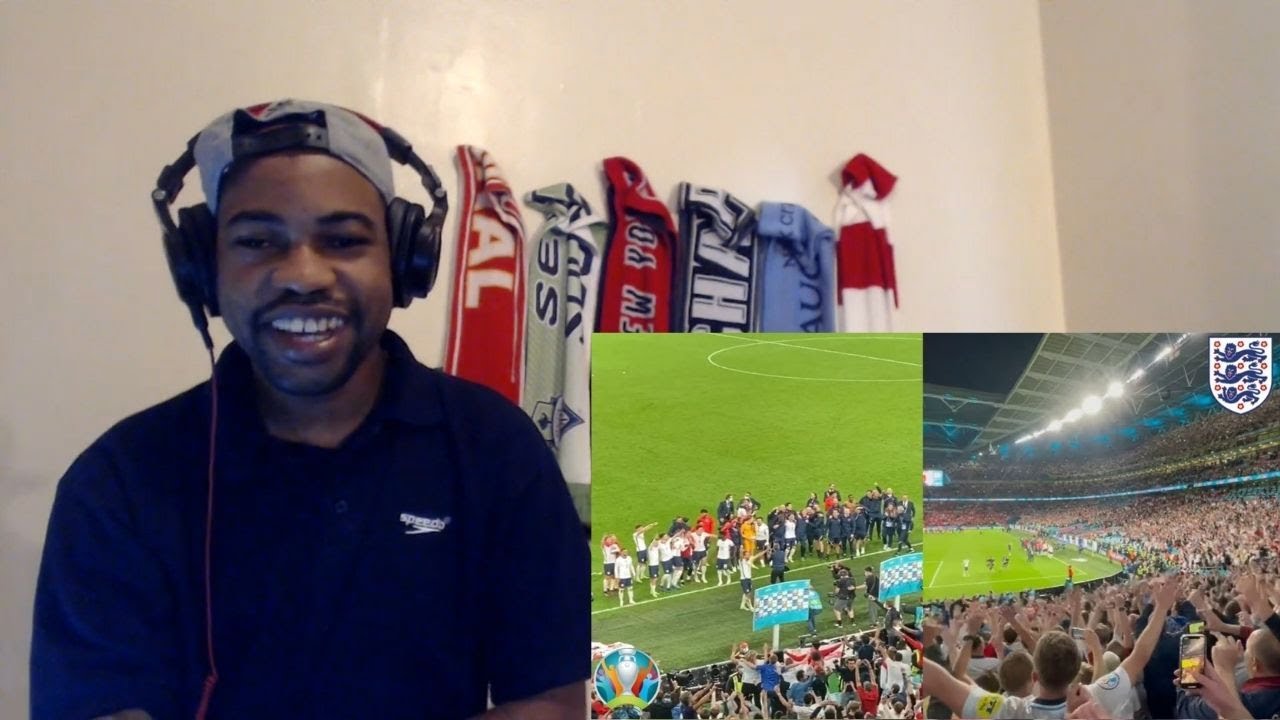 England Fans and Players Singing Sweet Caroline Together After Reaching ...